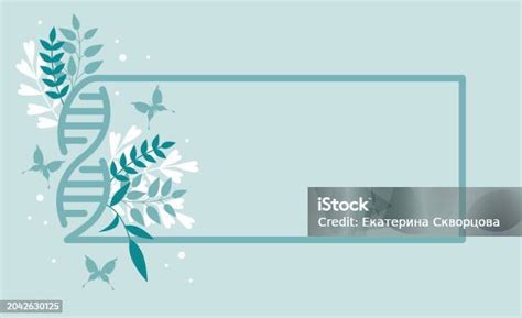 Dna의 날을 위한 프레임 유전 질환 Dna 분자 의학 유전 생명 공학 화학 생물학 유전자 세포 개념 과학 템플릿 Dna 분자와 배너 유전자 검사 0명에 대한 스톡 벡터