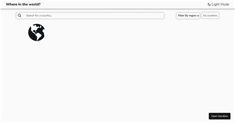Rest Countries Api Codesandbox