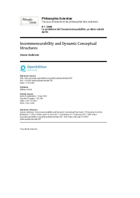 Pdf Incommensurability And Dynamic Conceptual Structures