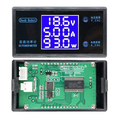 Dc 12v Digital Wattmeter Lcd Voltmeter Ammeter 50v 5a Power Meter