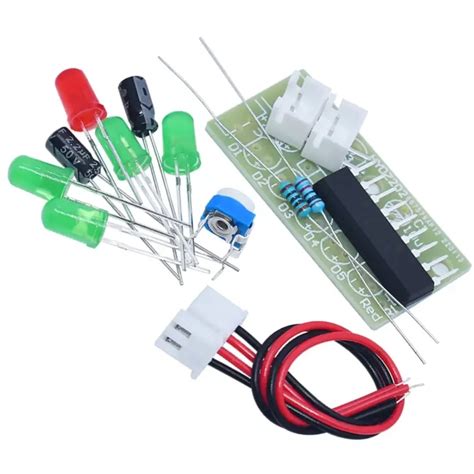 5 led audio level indicator kit ka2284 circuit