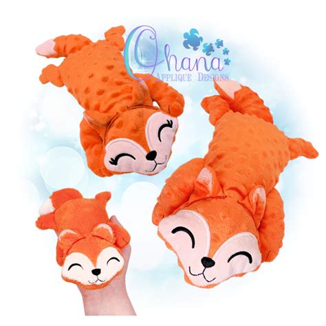 Floppy Fox Stuffie Design Ohana Applique Designs