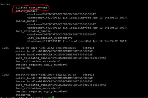 Solved Values For Clusterstatus When Running Splunk Show Splunk