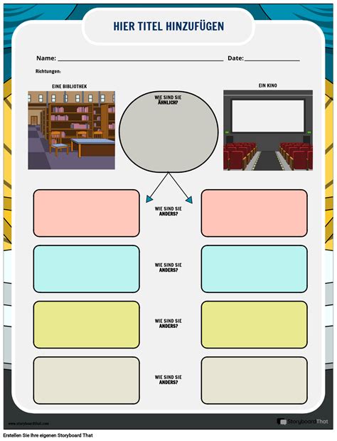 Arbeitsblatt Zum Vergleichen Und Kontrastieren Zweier Elemente