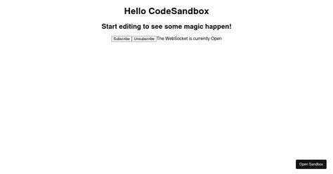 React Websocket Binance Codesandbox