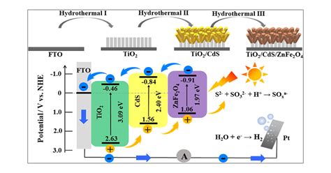 Cds Znfe2o4 Core Shell Nanorod Arrays On Modified Tio2 Photoanodes For Photoelectrochemical