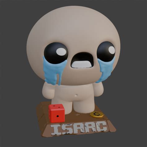 🎲 The Binding Of Isaac Complete 3d Print Set Isaac D6 Dice Coin