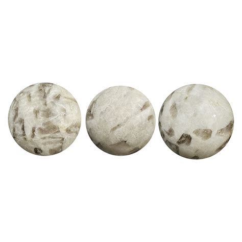 Minerama Sphère Pierre De Lune Inclusion De Quartz Fumé Minerama
