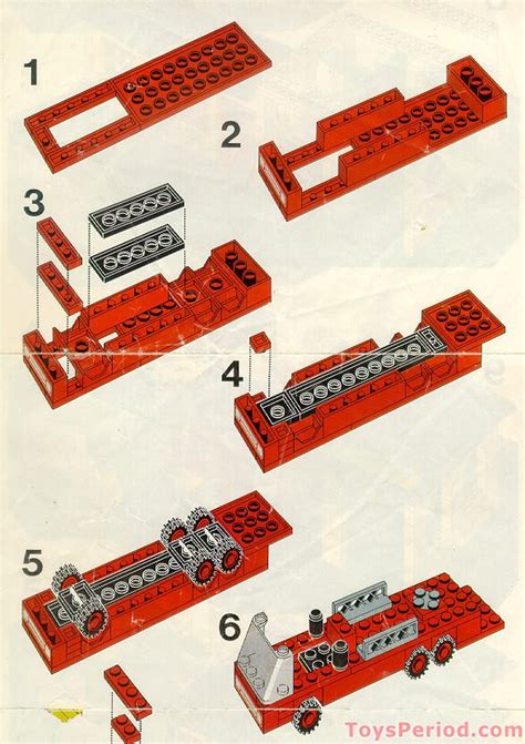 LEGO 374 1 Fire Station Instructions And Parts List