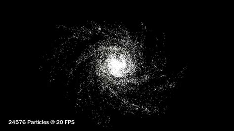 galaxy simulation with opencl youtube