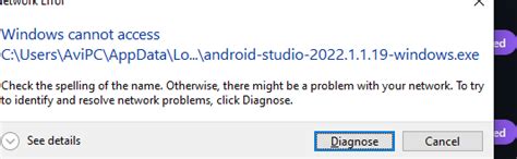 Android Studio Upgrade Failure Due To Not Getting Admin Priviledges Not Detected Issue