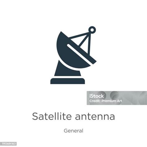 위성 안테나 아이콘 벡터입니다 흰색 배경에 격리 된 일반 컬렉션에서 최신 유행 평면 위성 안테나 아이콘입니다 벡터 일러스트는 웹 및 모바일 그래픽 디자인 로고 Eps10에