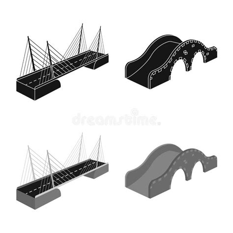 Isolated Object Of Connection And Design Logo Set Of Connection And Side Stock Symbol For Web