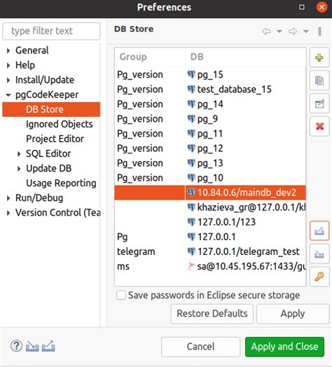 Selecting Of The Database Source — Pgcodekeeper 10120 Documentation