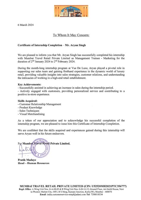 Aryan Singh On Linkedin Internshipexperience Retailoperations