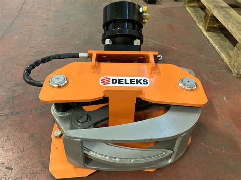 Mini Excavator Hydraulic Tree Shear Grab With Fixed Rotator For Quick Linkage Mod CF R