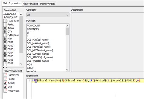Unable To Parse Mexpression In Math Node Knime Analytics Platform
