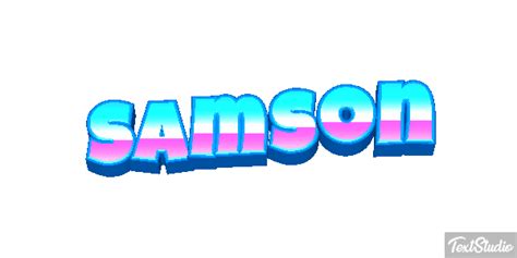 Samson Name Animated  Logo Designs