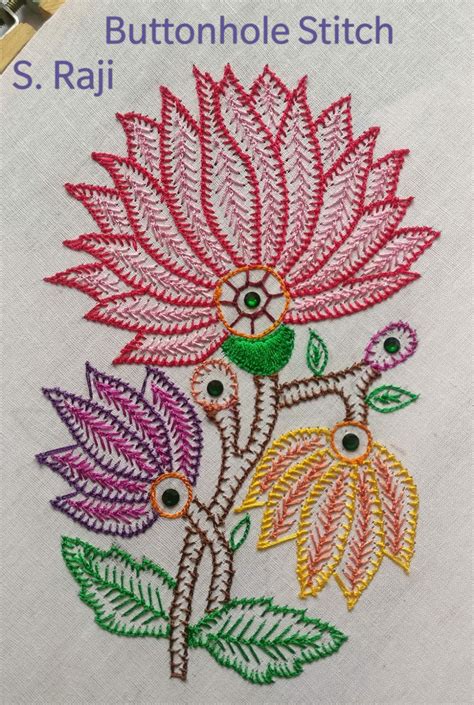 Buttonhole Stitch In Aari Work Maggamwork