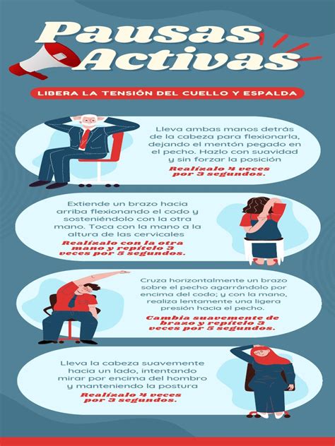 Infografía De Pausas Activas Para Espalda Y Cuello Pdf Relaciones