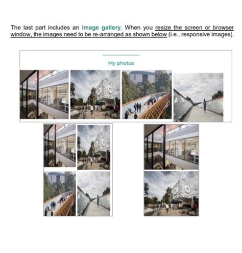 How Do I Create An Image Gallery Like This Using Html Chegg