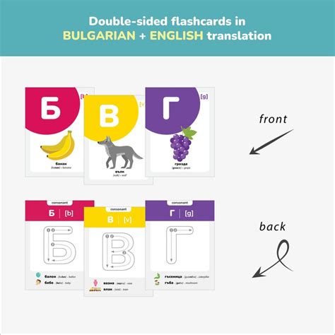 Bulgarian Alphabet Flashcards Tracing Bulgarian Letters Bulgarian