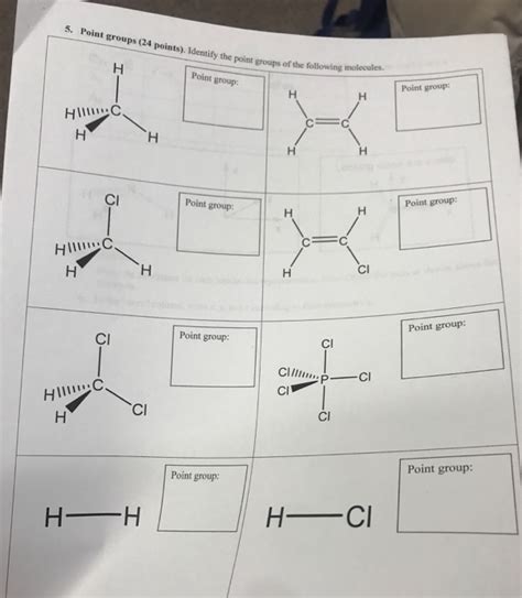 Solved Point Groups Points Identify The Point Chegg Com
