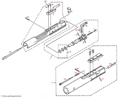 Colt® Ar 15 Bolt Carrier Assembly Schematic Brownells Uk