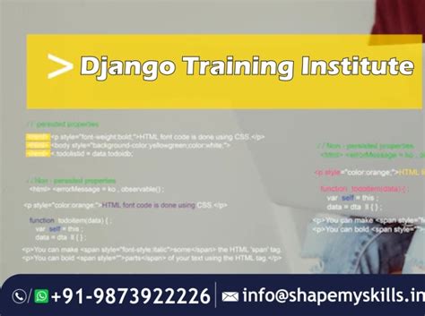 Best Django Training Institute In Noida With Certification By ShapeMySkills On Dribbble