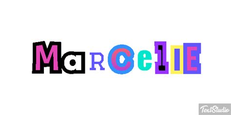 Marcelle Name Animated  Logo Designs