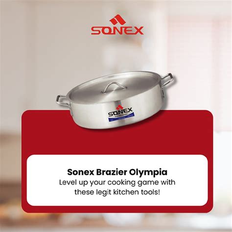Sonex Brazier Olympia Aluminium Cookware Set 4 Pcs Shallow Pots From 3 Ltr To 28 Ltr Perfect