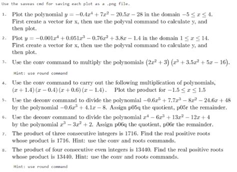 Solved Use The Saveas Cnd For Saving Each Plot As A Png Chegg