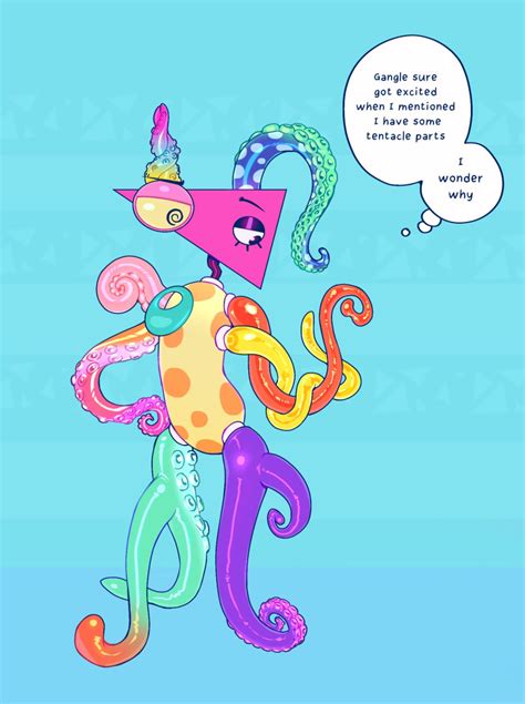 Rule 34 Ambiguous Gender Blue Background Dildo English Text Glitch