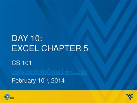 PPT Day Excel Chapter PowerPoint Presentation Free Download ID