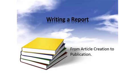 Writing A Report PowerPoint Presentation Continued YouTube
