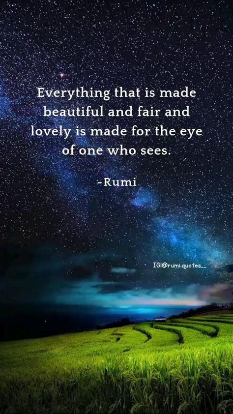 Rumi Quotes On Beauty And Soulmates Rumi Quote On Starry Night
