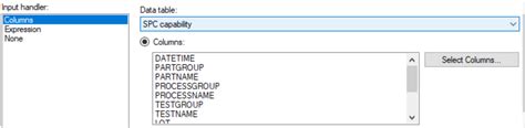 Spotfire Data Function Input Parameter Of Table Do Not Include All The Columns Of The Data