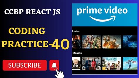 prime video coding practice 40 react js nxtwave ccbp 4 0 youtube