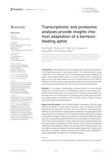 Pdf Transcriptomic And Proteomic Analyses Provide Insights Into Host