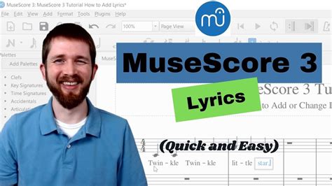 How To Change Lyrics In MuseScore Add Delete Enter Music Lyrics MuseScore YouTube
