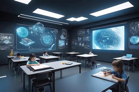 Premium Photo Augmented Reality In The Futuristic Classroom