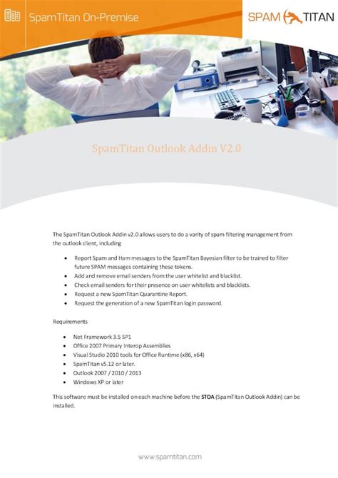 Pdf Spamtitan Outlook Addin V2 Documentations · The Stoa Is Loaded