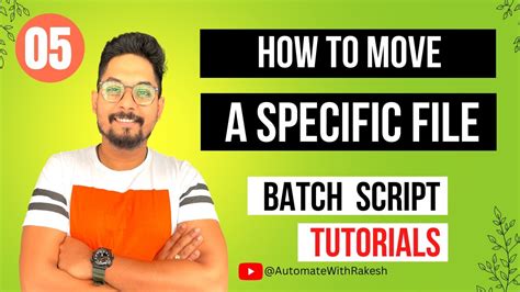 Batch Script To Move File Youtube
