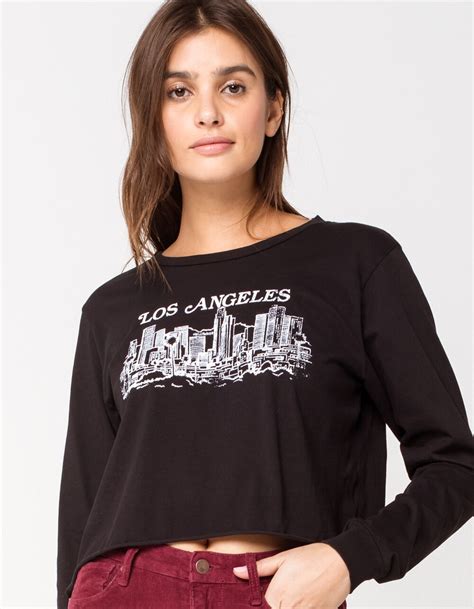 Full Tilt Los Angeles Skyline Womens Tee Black Tillys