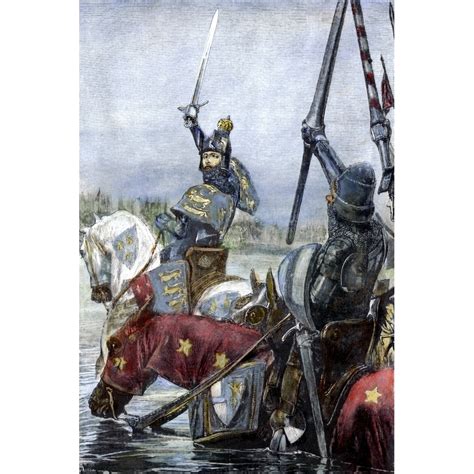 Edward Iii 1346 Nking Edward Iii Of England Leading His Cavalry Across