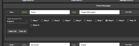 manage preset scroll set direction forward backward mc3 6 8 midi