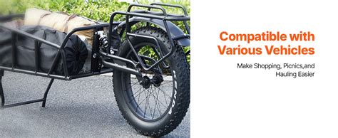 Vevor Bike Cargo Trailer 70lbs Load Capacity Bicycle