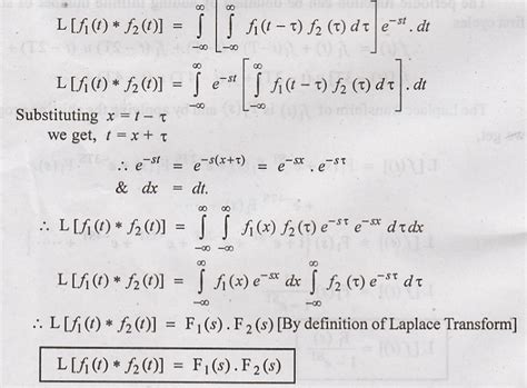 Properties Of Laplace Transforms