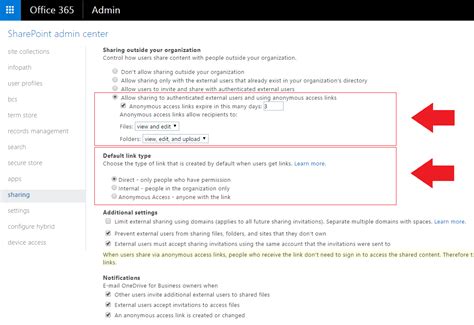 Trustsharepoint Security Controls In The Onedrive For Business Admin