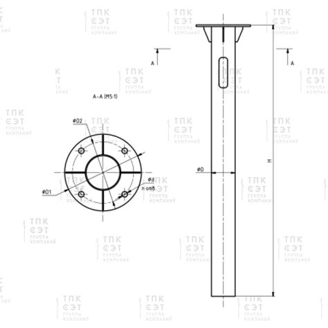 Закладная деталь фундамента ФБ Д Круглый фланец купить в Москве Закладные элементы фундамента